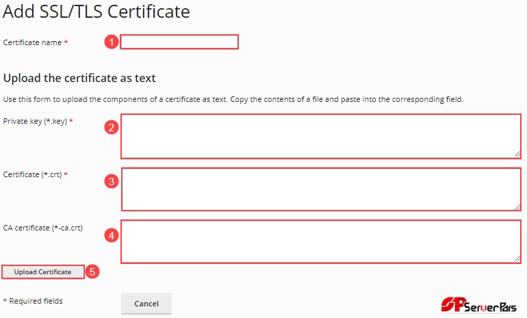 نصب SSL پنل های IIS - cPanel - Plesk - DirectAdmin - وبلاگ سرورپارس